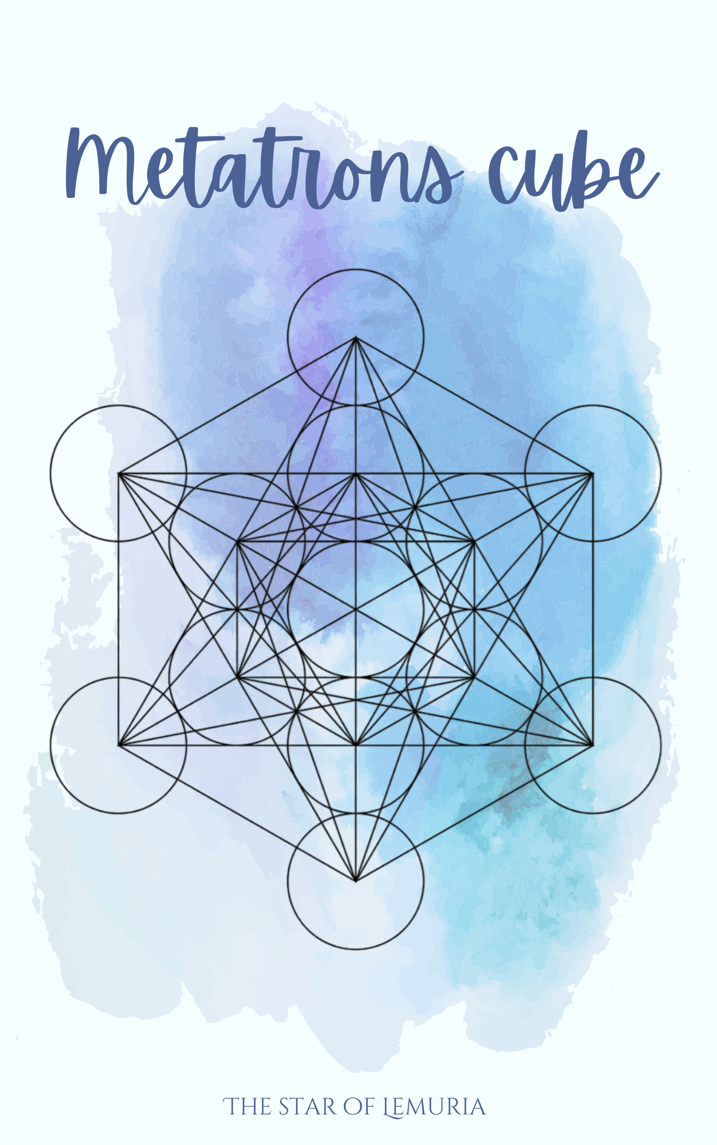 FREE crystal grid - Metatron's cube – The Star of Lemuria